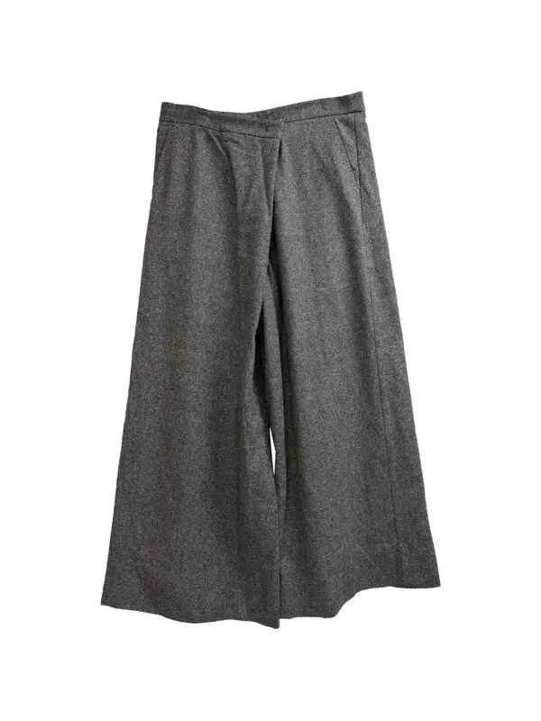Max Mara Asymmetric Herringbone Trousers