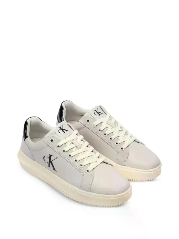 Calvin Klein Logo Lace-up Sneakers - Grey