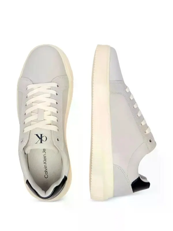Calvin Klein Logo Lace-up Sneakers - Grey