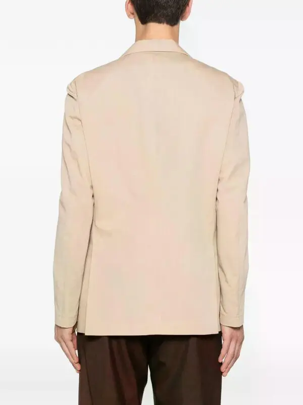 LARDINI Flower-pin Notch-lapel Blazer - Neutrals