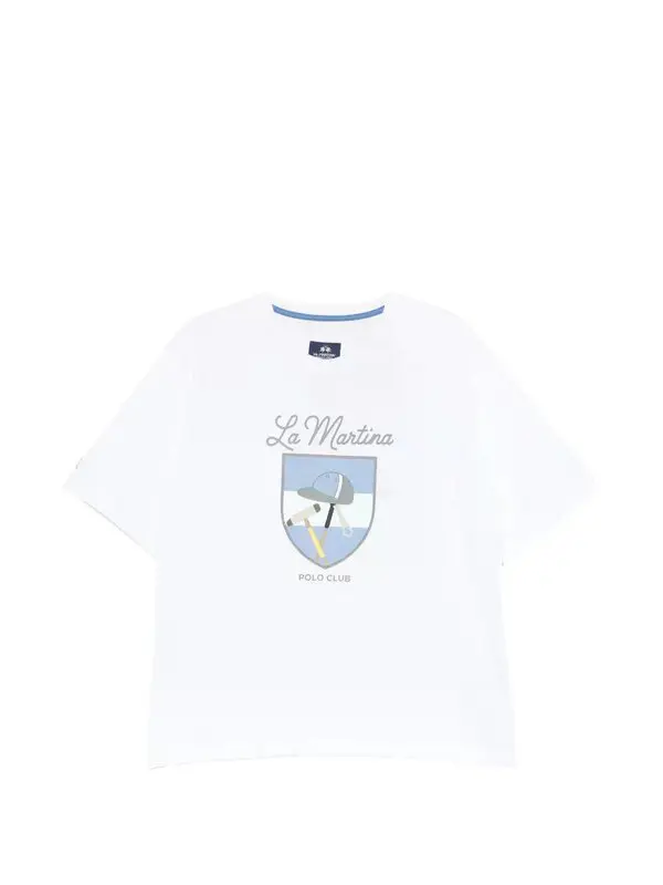 LA MARTINA Logo-print T-shirt - White