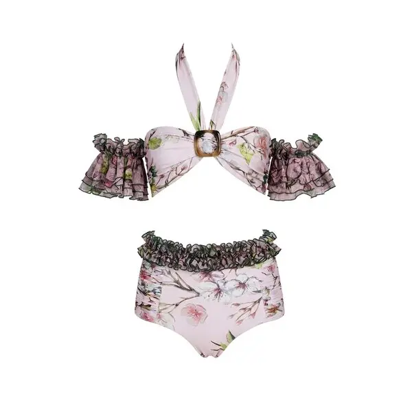 NUR KARAATA Rosé Riviera Bikini Set - Pink