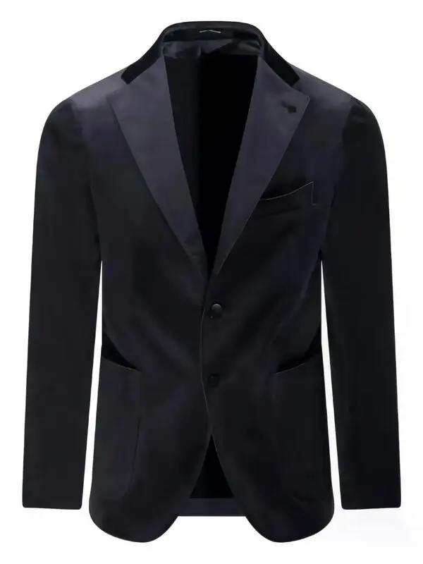 Tagliatore Notched-lapels Blazer - Blue
