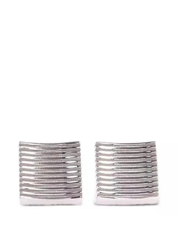 Tateossian Ribbed Cufflinks - Metallic