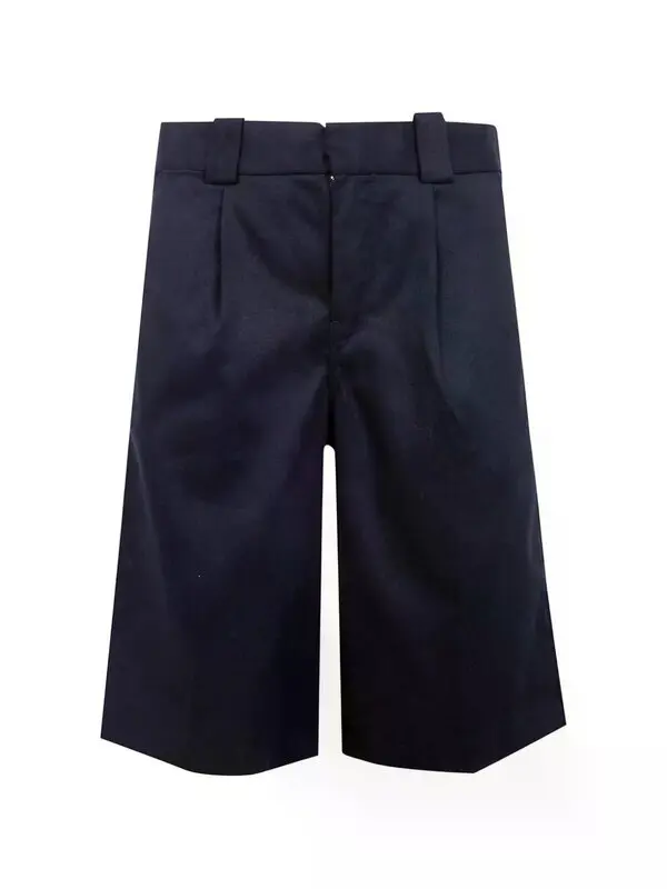 Dickies Pleated Logo-patch Shorts - Blue