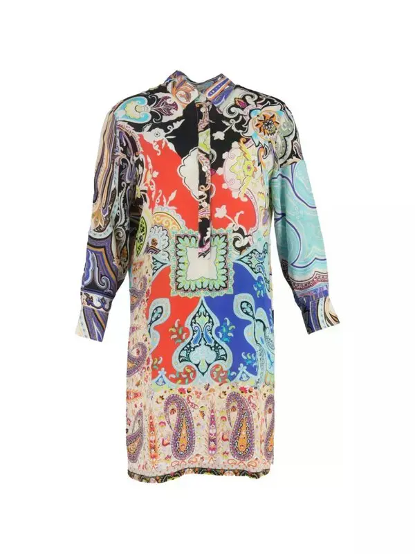 Etro Vintage Printed Silk Dress