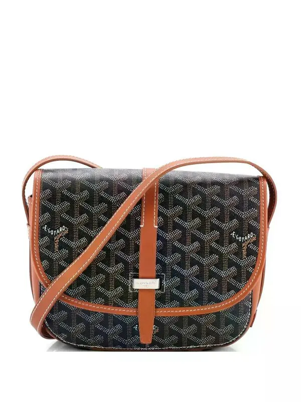 Goyard Belvedere Ii Messenger Bag Coated Canvas Pm - Black