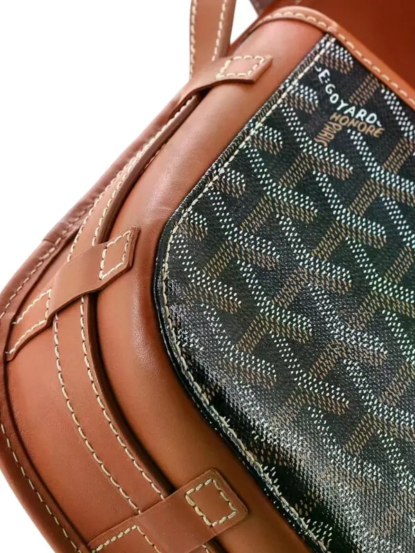 Goyard Belvedere Ii Messenger Bag Coated Canvas Pm - Black