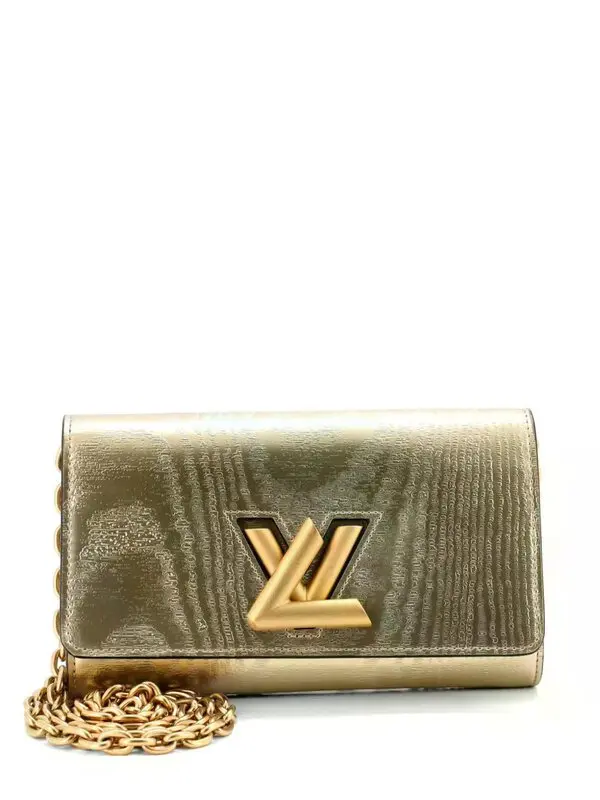 LOUIS VUITTON Twist Chain Wallet Gravity Calfskin - Gold