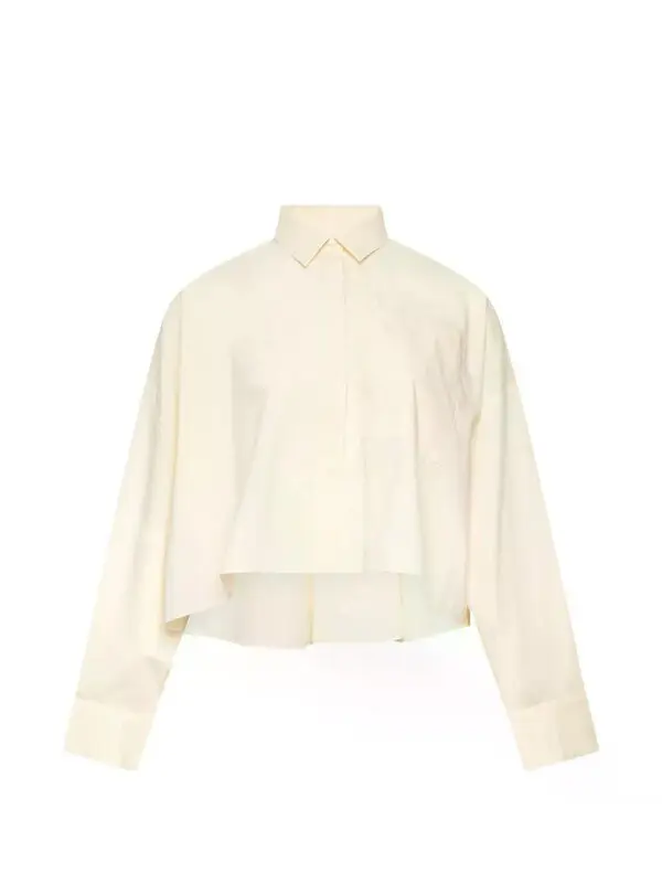 ENFOLD Stepped-hem Chest-pocket Shirt