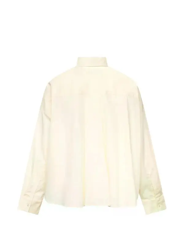 ENFOLD Stepped-hem Chest-pocket Shirt