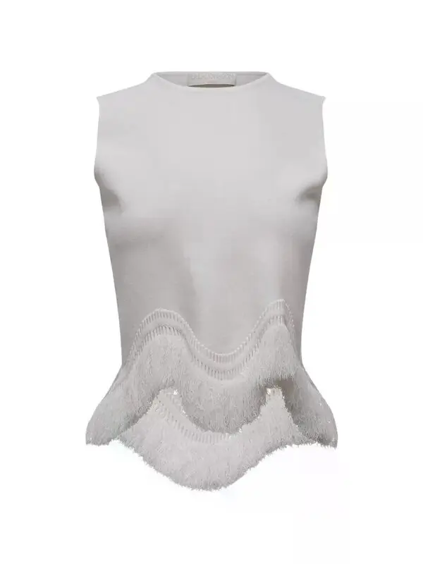 Ulla Johnson Koa Fringed-trim Top