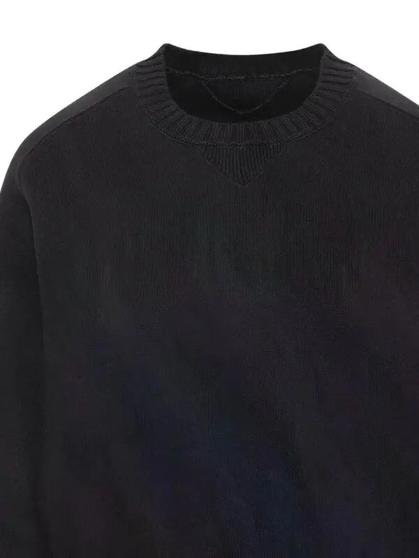 Sacai Ribbed-knit Panelled Sweater