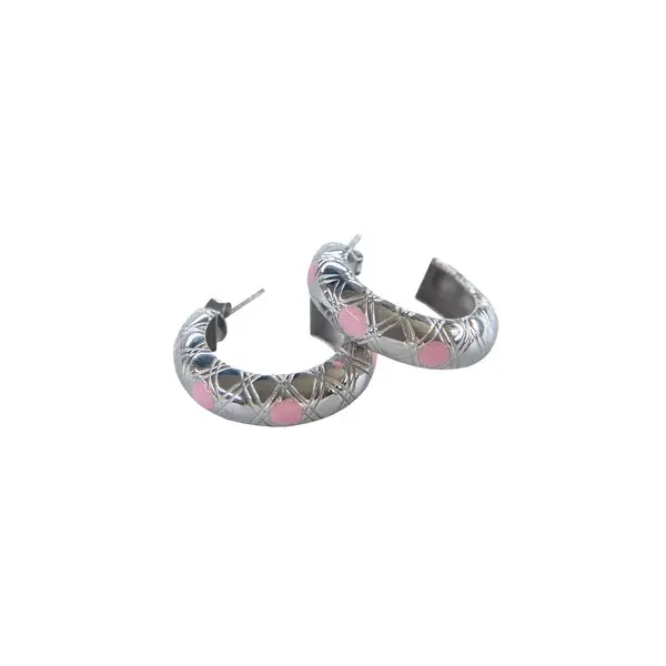 LAVANTA Solaris Hoop Earrings - Silver
