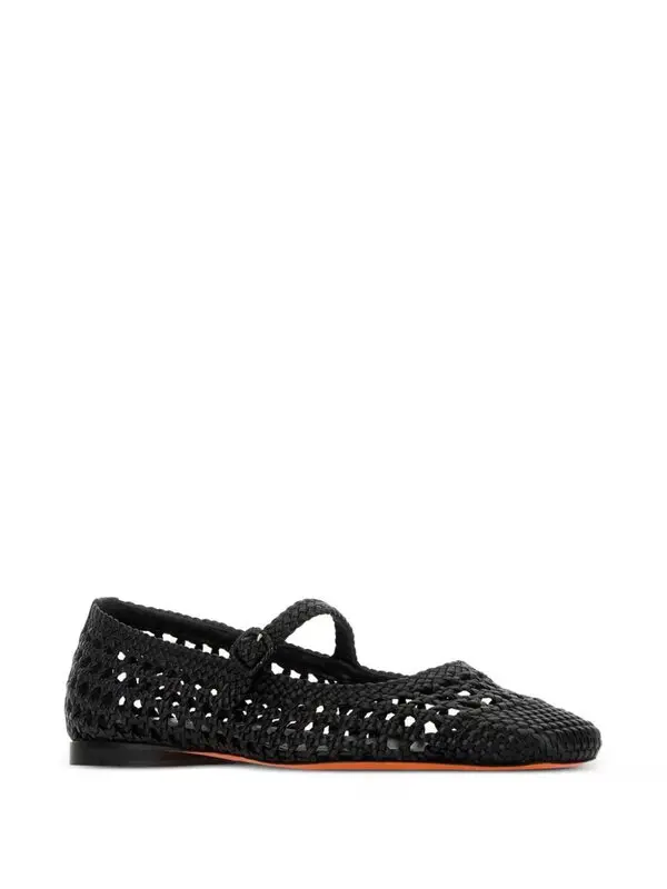 Santoni Luce Woven Ballet Flats