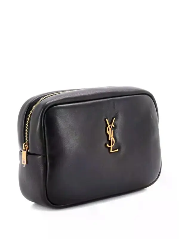 Saint Laurent Calypso Cosmetic Case Leather Pouch