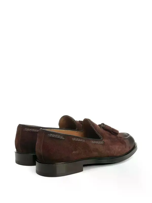 CORVARI Tassel Suede Loafers - Brown