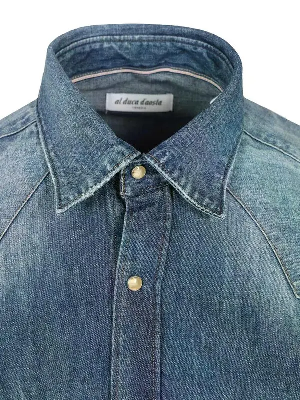 AL DUCA D’AOSTA 1902 Western-style Denim Shirt