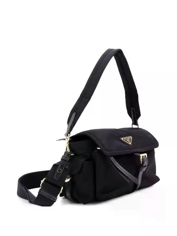 Prada Explore Re-nylon Medium Shoulder Bag - Black