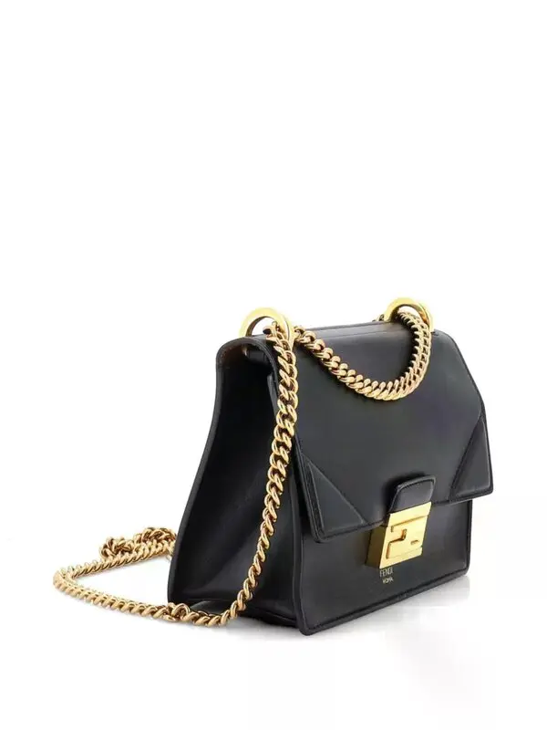 Fendi Kan U Shoulder Bag - Black