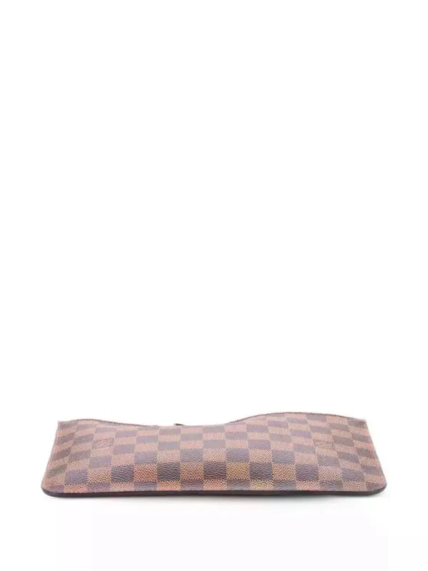 LOUIS VUITTON Neverfull Pochette Damier Large Pouch - Brown