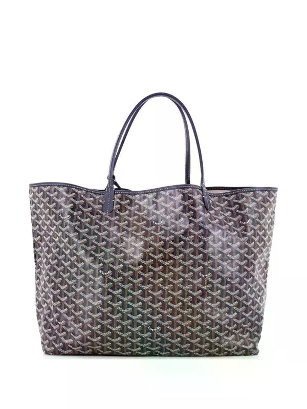 Goyard Saint Louis Coated Canvas Gm Tote Bag - Blue