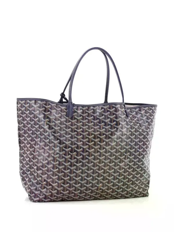 Goyard Saint Louis Coated Canvas Gm Tote Bag - Blue