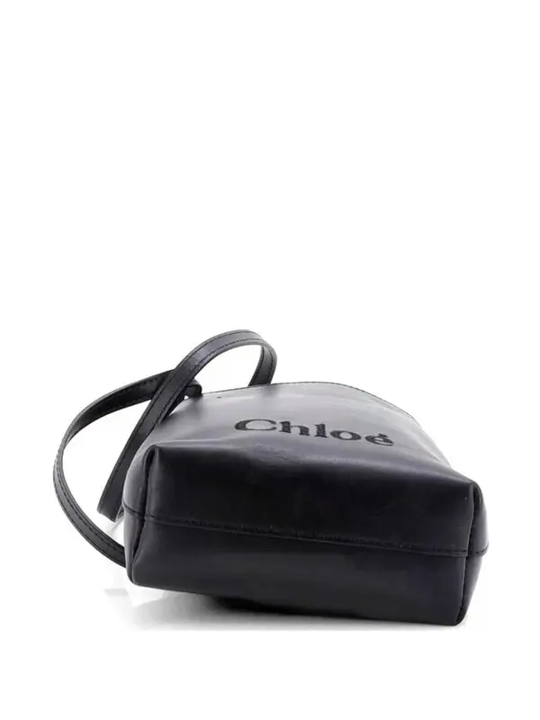 Chloé Sense Tote Leather Micro Satchel - Black