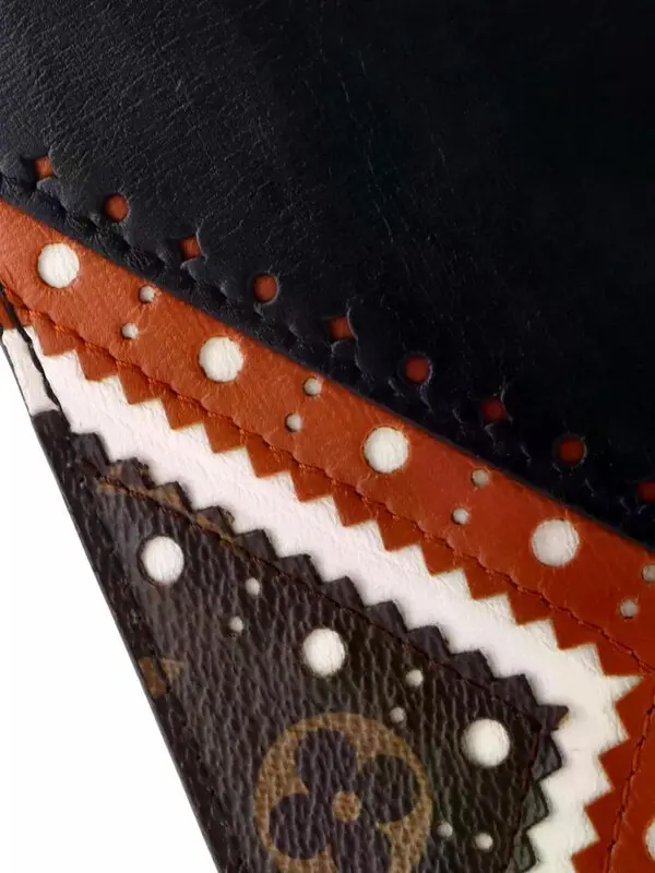 LOUIS VUITTON Pochette Metis Limited Edition Brogue Reverse Monogram Canvas And Leather Crossbody Bag - Black