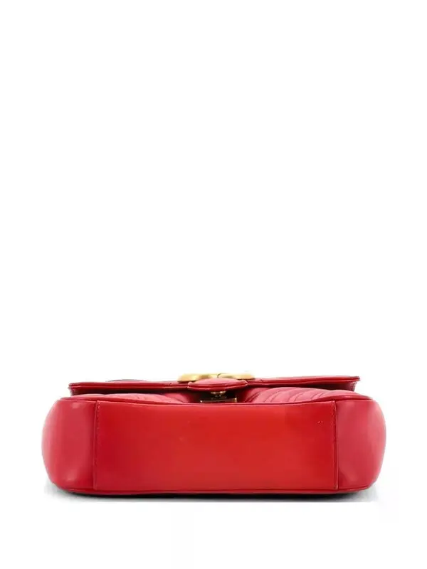 Gucci Gg Marmont Mini Crossbody Bag - Red