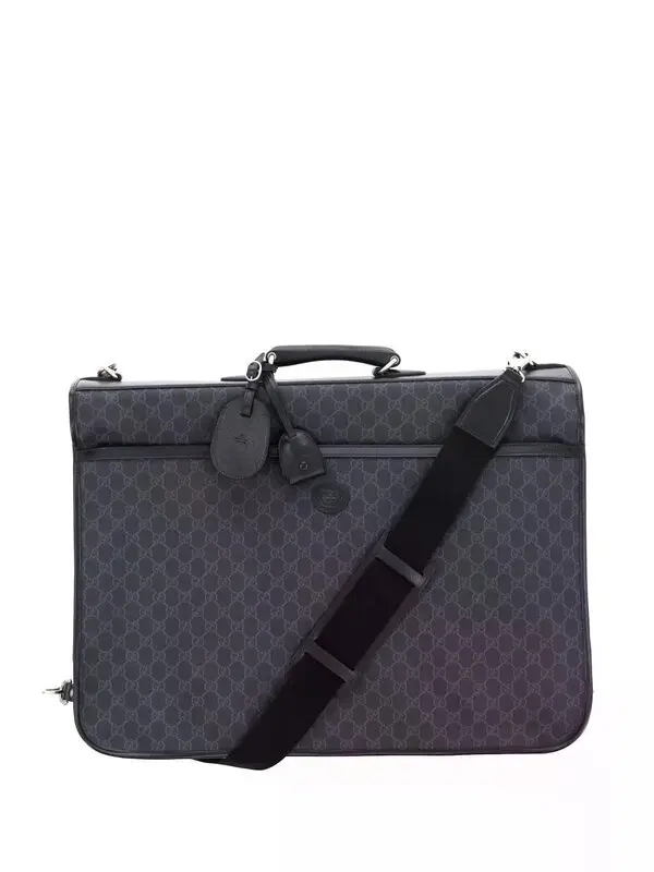 Gucci Retro Interlocking G Garment Bag Gg Coated Canvas - Black