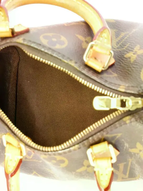 LOUIS VUITTON Speedy Bandouliere Nano Monogram Canvas Crossbody Bag - Brown