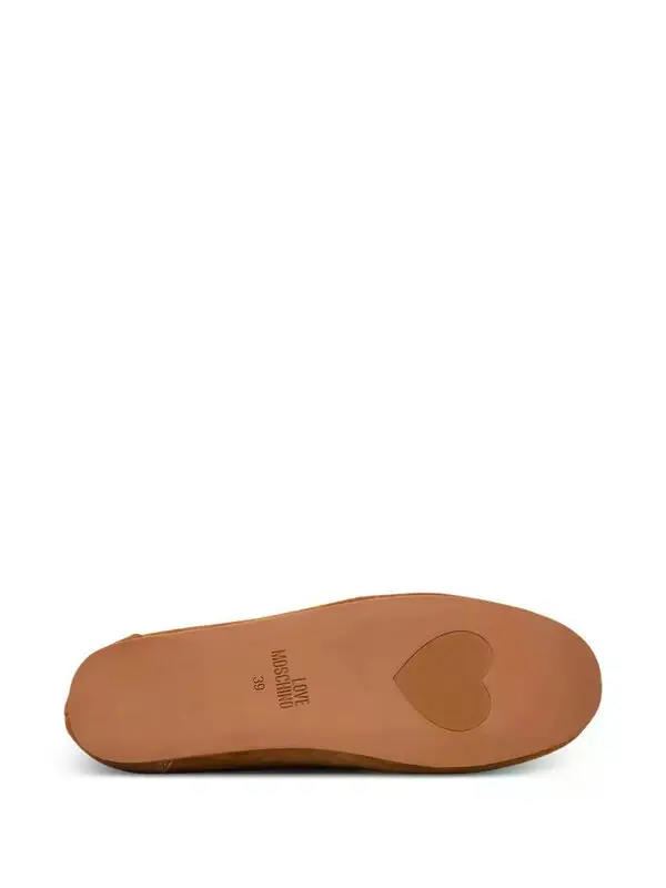 Moschino Suede Faux Lace-up Loafers - Brown