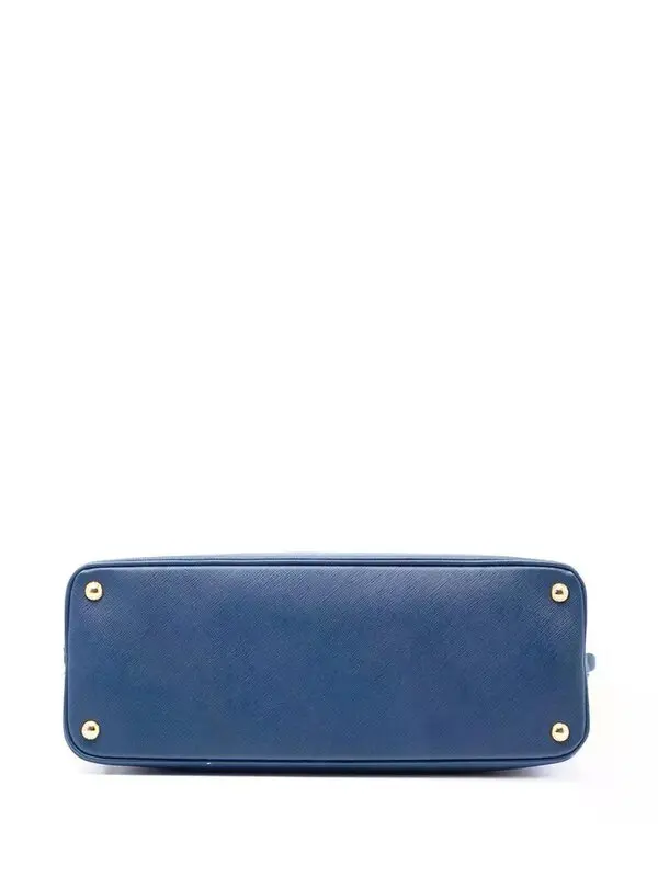 Prada Saffiano Lux Promenade Satchel - Blue