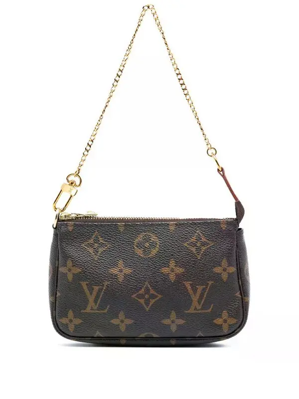 LOUIS VUITTON 2019 Monogram Mini Pochette Accessoires - Brown