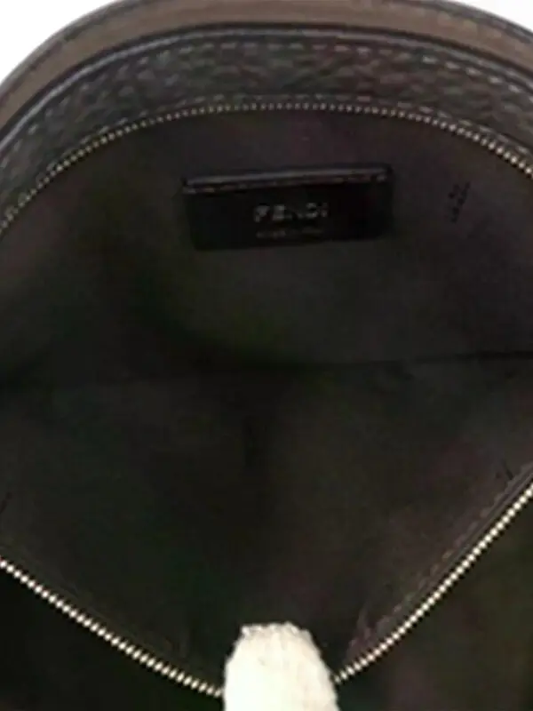 Fendi Leather Roma Flat Tote Bag - Grey