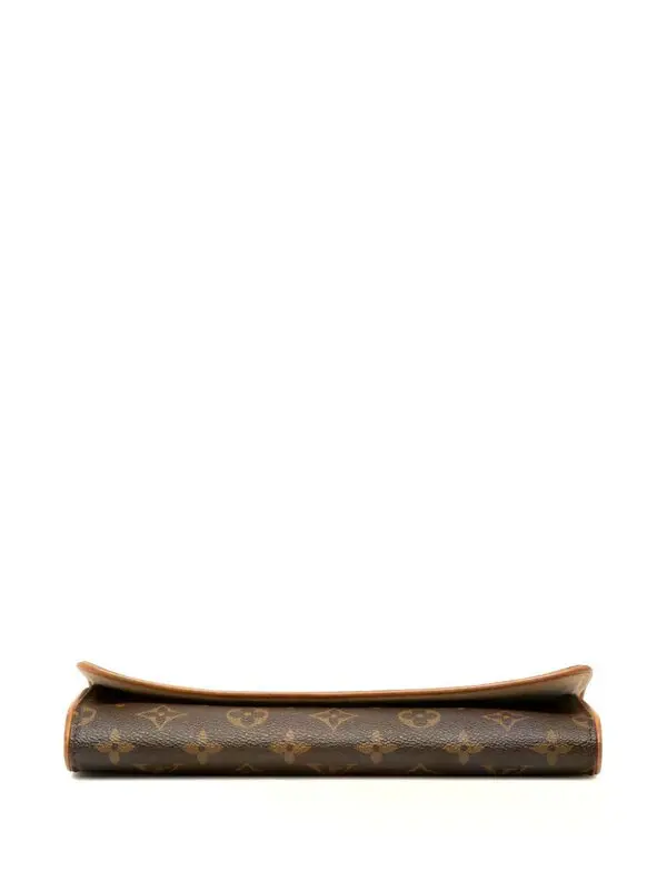 LOUIS VUITTON 1999 Monogram Pochette Twin Gm Crossbody Bag - Brown