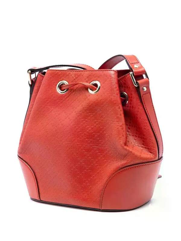 Gucci Diamante Leather Bright Bucket Bag