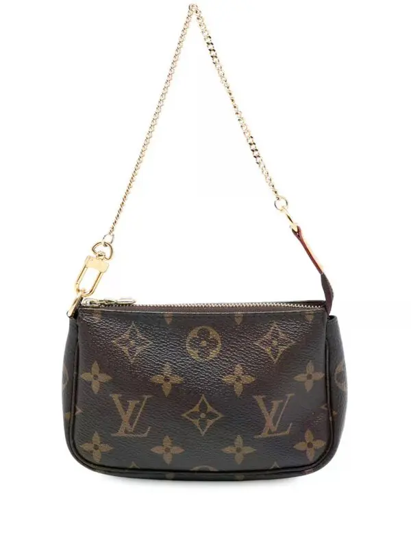 LOUIS VUITTON 2020 Monogram Mini Pochette Accessoires - Brown