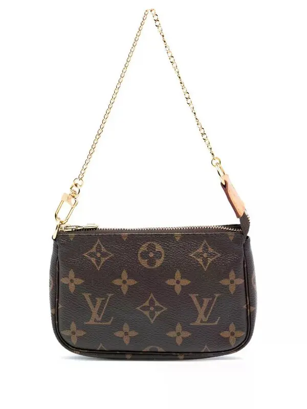 LOUIS VUITTON 2021 Monogram Mini Pochette Accessoires - Brown