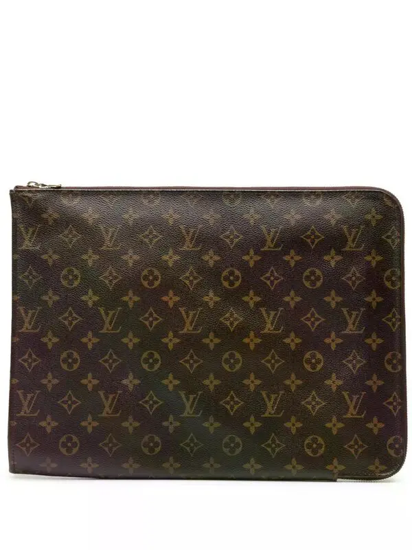 LOUIS VUITTON Monogram Poche Documents Portfolio - Brown