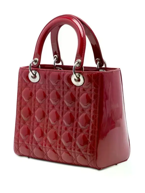 Dior Medium Lady Satchel - Red