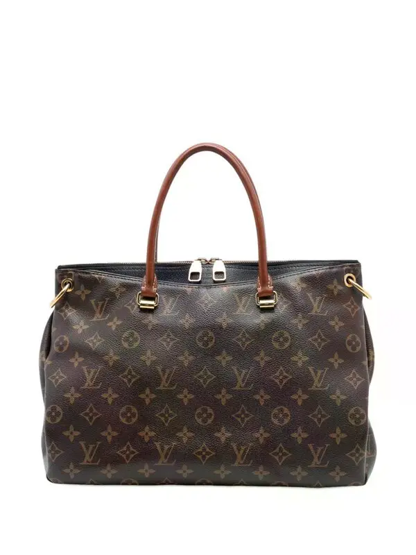 LOUIS VUITTON 2015 Monogram Pallas Mm Satchel - Brown