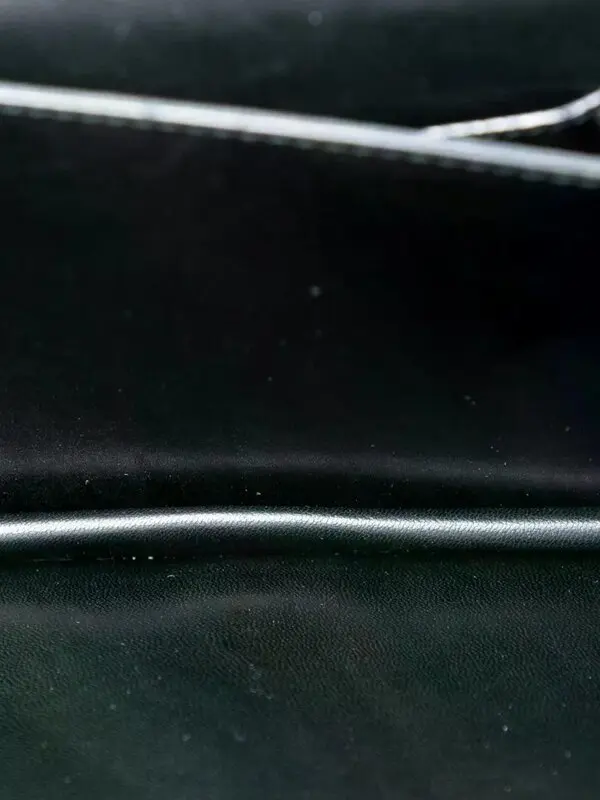 Dior 2003 Metal Trimmed Smooth Calfskin Clutch Bag - Black