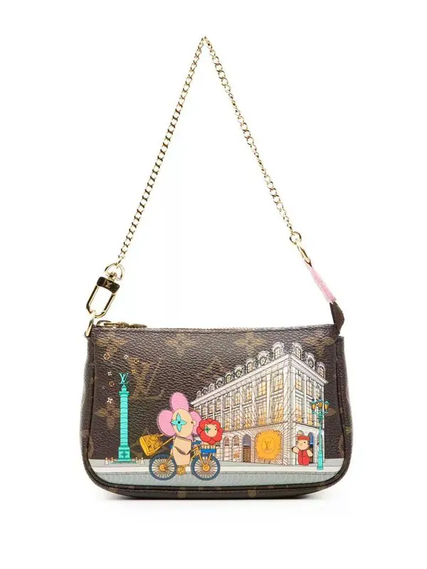 LOUIS VUITTON 2022 Monogram Vivienne In Paris Mini Pochette Accessoires Handbag - Brown
