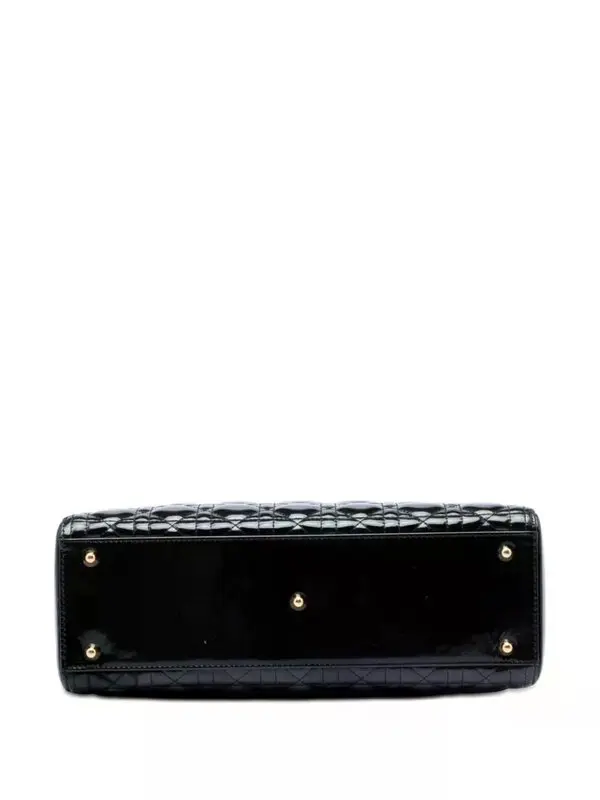 Dior Large Cannage Lady Satchel - Black