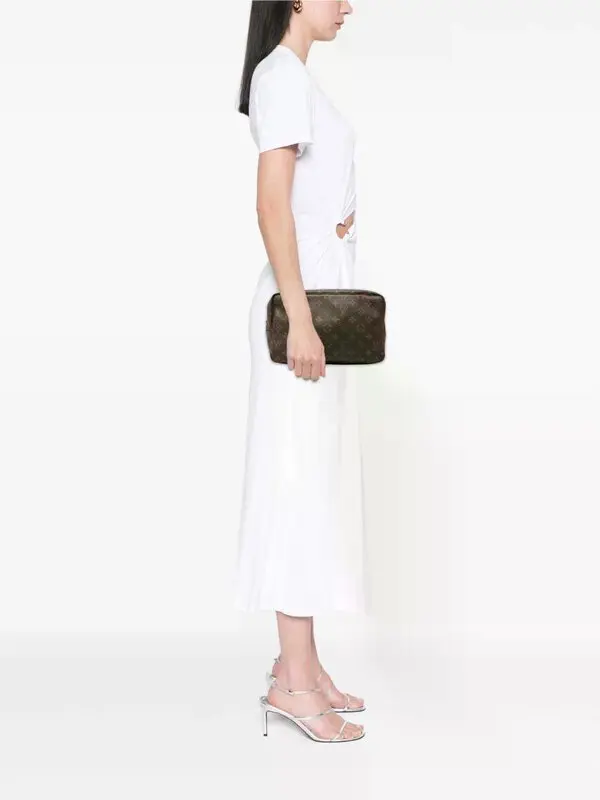 LOUIS VUITTON 1982 Monogram Trousse Toilette 28 Clutch - Brown