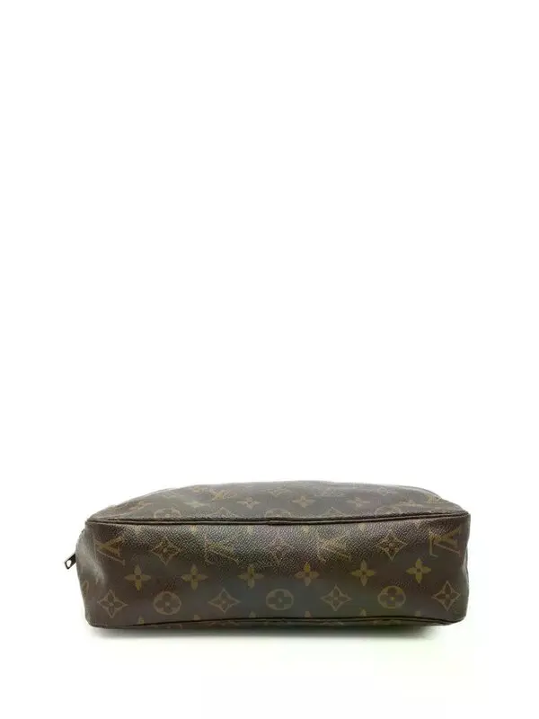 LOUIS VUITTON 1982 Monogram Trousse Toilette 28 Clutch - Brown