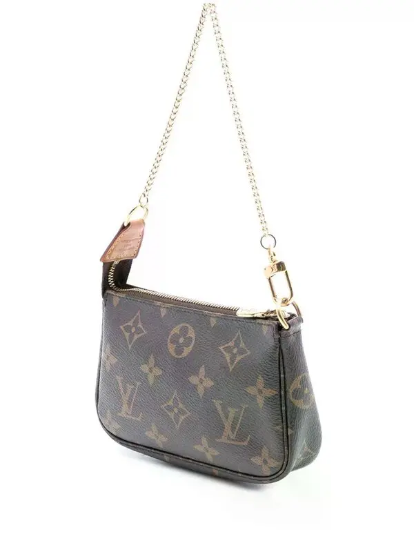 LOUIS VUITTON 2020 Monogram Mini Pochette Accessoires - Brown