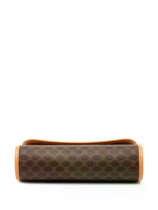 Celine 1999 Macadam Coated Canvas Clutch Bag - Brown